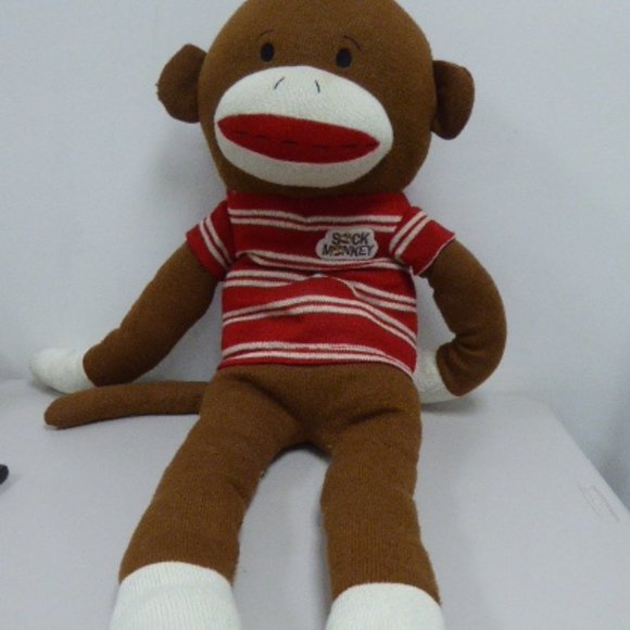 Dan Dee | Toys | Dan Dee Sock Monkey 42 Vintage Large Red White Stripes ...